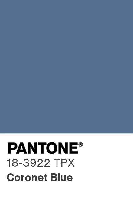 PANTONE 18-3922 TPG Coronet Blue - Pantone色号库|Pantone潘通中国官网