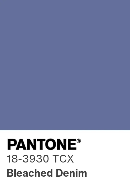 PANTONE 18-3930 TCX Bleached Denim - Pantone色号库|Pantone潘通中国官网