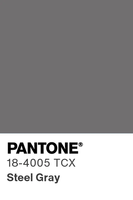 PANTONE 18-4005 TCX Steel Gray - Pantone色号库|Pantone潘通中国官网