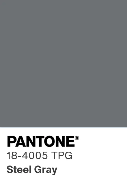 PANTONE 18-4005 TPG Steel Gray - Pantone色号库|Pantone潘通中国官网