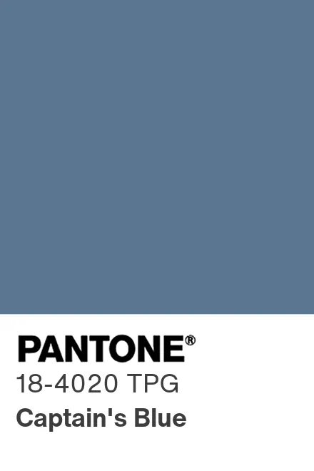 PANTONE 18-4020 TPG Captain's Blue - Pantone色号库|Pantone潘通中国官网