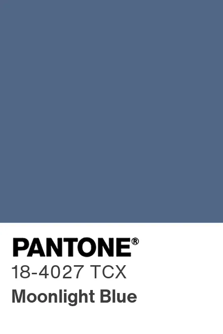 PANTONE 18-4027 TCX Moonlight Blue - Pantone色号库|Pantone潘通中国官网