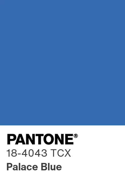 PANTONE 18-4043 TCX Palace Blue - Pantone色号库|Pantone潘通中国官网