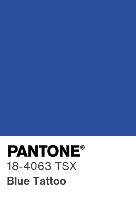 PANTONE 18-4063 TSX Blue Tattoo - Pantone色号库|Pantone潘通中国官网