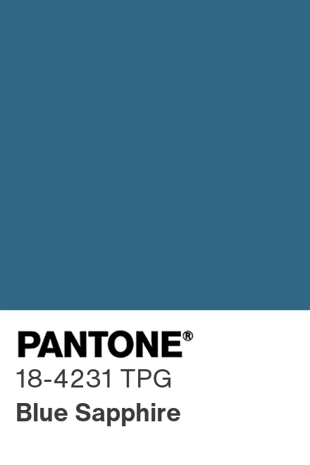 PANTONE 18-4231 TPG Blue Sapphire - Pantone色号库|Pantone潘通中国官网