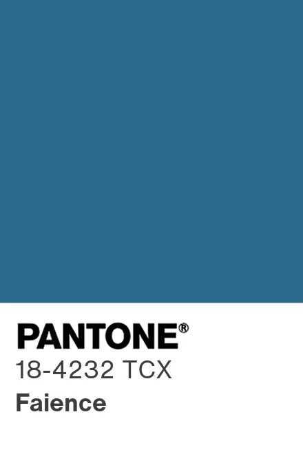 PANTONE 18-4232 TCX Faience - Pantone色号库|Pantone潘通中国官网