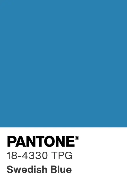 PANTONE 18-4330 TPG Swedish Blue - Pantone色号库|Pantone潘通中国官网