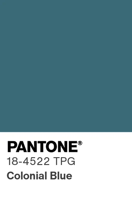 PANTONE 18-4522 TPG Colonial Blue - Pantone色号库|Pantone潘通中国官网