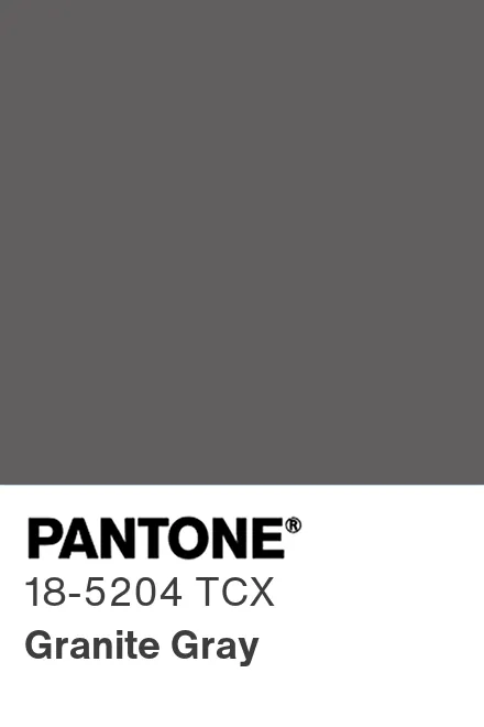 PANTONE 18-5204 TCX Granite Gray - Pantone色号库|Pantone潘通中国官网
