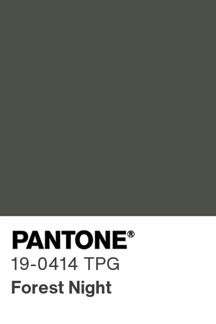 PANTONE 19-0414 TPG Forest Night - Pantone色号库|Pantone潘通中国官网
