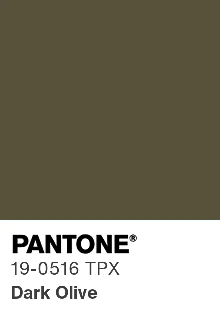 PANTONE 19-0516 TPG Dark Olive - Pantone色号库|Pantone潘通中国官网