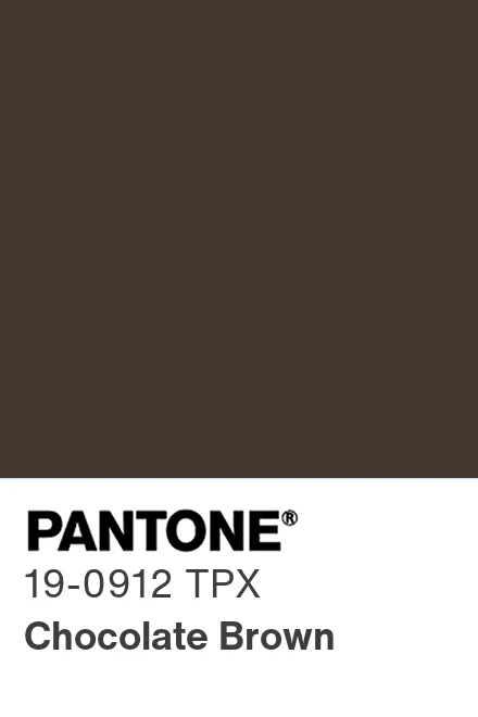 PANTONE 19-0912 TPG Chocolate Brown - Pantone色号库|Pantone潘通中国官网