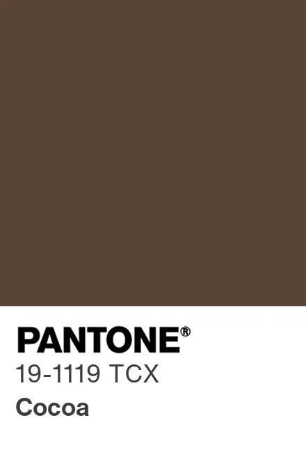PANTONE 19-1119 TCX Cocoa - Pantone色号库|Pantone潘通中国官网