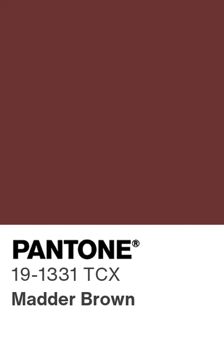 PANTONE 19-1331 TCX Madder Brown - Pantone色号库|Pantone潘通中国官网