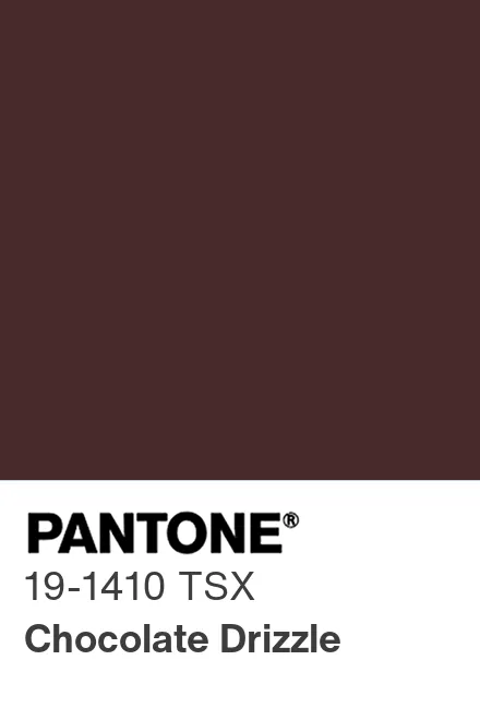 PANTONE 19-1410 TSX Chocolate Drizzle - Pantone色号库|Pantone潘通中国官网