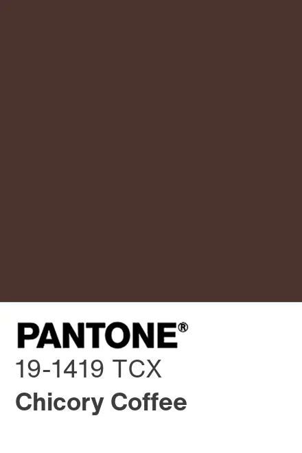 PANTONE 19-1419 TCX Chicory Coffee - Pantone色号库|Pantone潘通中国官网