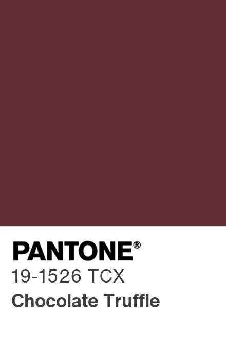 PANTONE 19-1526 TCX Chocolate Truffle - Pantone色号库|Pantone潘通中国官网