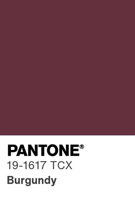 PANTONE 19-1617 TCX Burgundy - Pantone色号库|Pantone潘通中国官网
