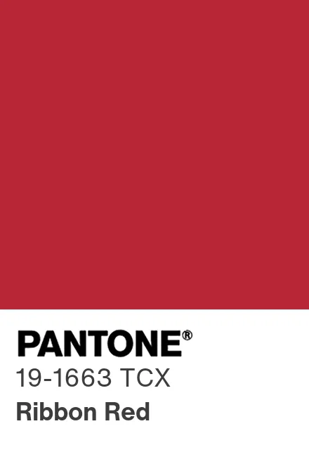 PANTONE 19-1663 TCX Ribbon Red - Pantone色号库|Pantone潘通中国官网