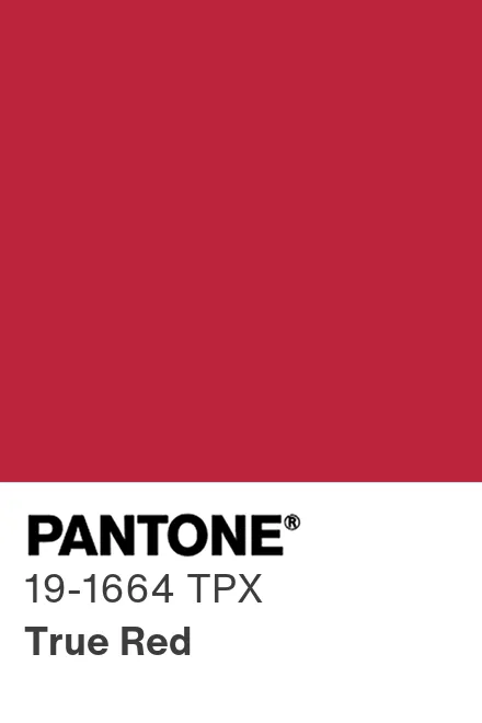 PANTONE 19-1664 TPG True Red - Pantone色号库|Pantone潘通中国官网