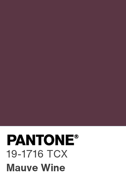 PANTONE 19-1716 TCX Mauve Wine - Pantone色号库|Pantone潘通中国官网
