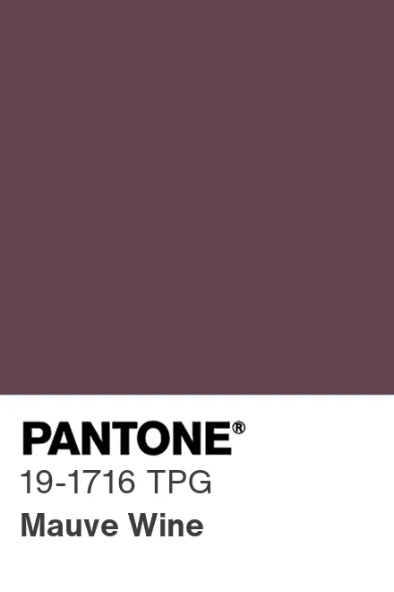 PANTONE 19-1716 TPG Mauve Wine - Pantone色号库|Pantone潘通中国官网