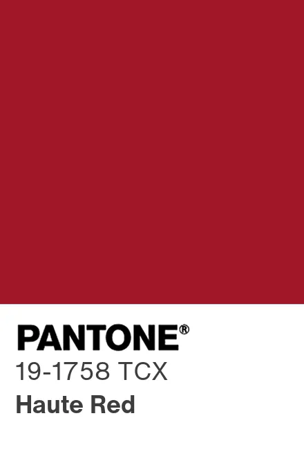 PANTONE 19-1758 TCX Haute Red - Pantone色号库|Pantone潘通中国官网
