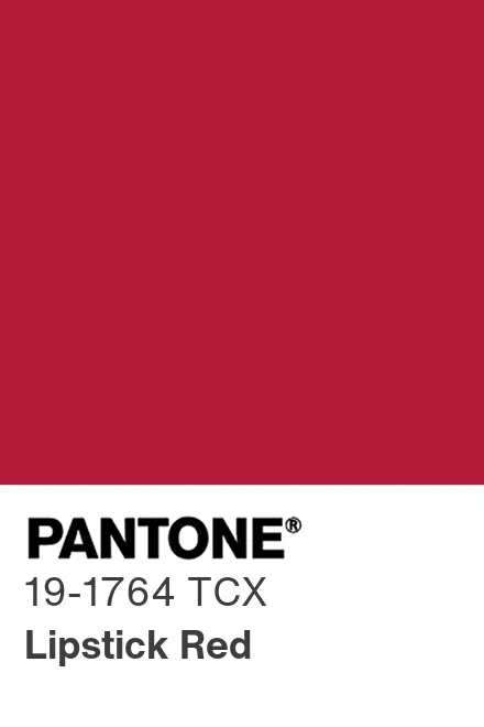 PANTONE 19-1764 TCX Lipstick Red - Pantone色号库|Pantone潘通中国官网