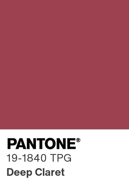 PANTONE 19-1840 TPG Deep Claret - Pantone色号库|Pantone潘通中国官网