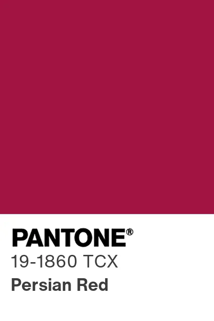 PANTONE 19-1860 TCX Persian Red - Pantone色号库|Pantone潘通中国官网