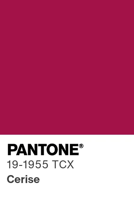 PANTONE 19-1955 TCX Cerise - Pantone色号库|Pantone潘通中国官网