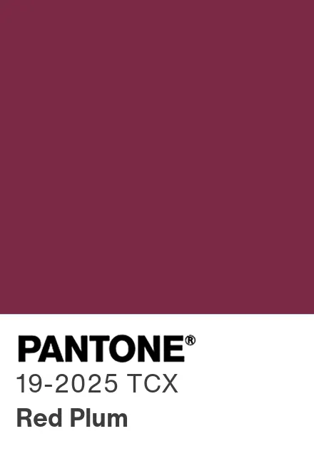 PANTONE 19-2025 TCX Red Plum - Pantone色号库|Pantone潘通中国官网