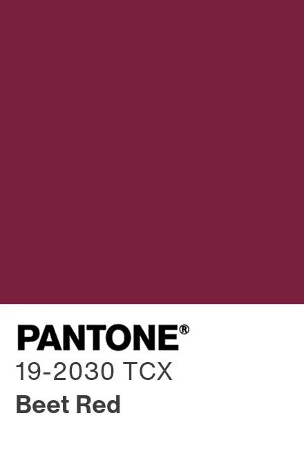 PANTONE 19-2030 TCX Beet Red - Pantone色号库|Pantone潘通中国官网