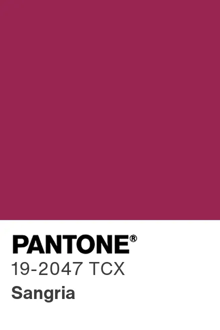 PANTONE 19-2047 TCX Sangria - Pantone色号库|Pantone潘通中国官网