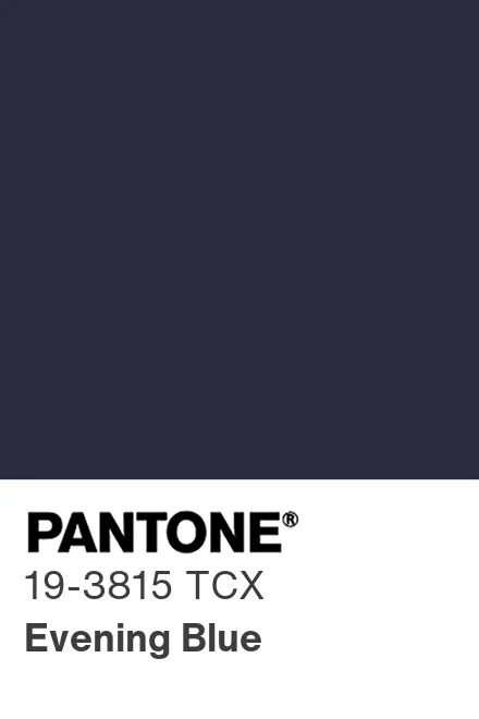 PANTONE 19-3815 TCX Evening Blue - Pantone色号库|Pantone潘通中国官网