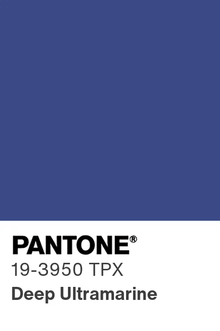 PANTONE 19-3950 TPG Deep Ultramarine - Pantone色号库|Pantone潘通中国官网