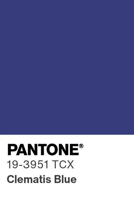 PANTONE 19-3951 TCX Clematis Blue - Pantone色号库|Pantone潘通中国官网