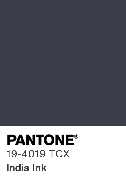 PANTONE 19-4019 TCX India Ink - Pantone色号库|Pantone潘通中国官网