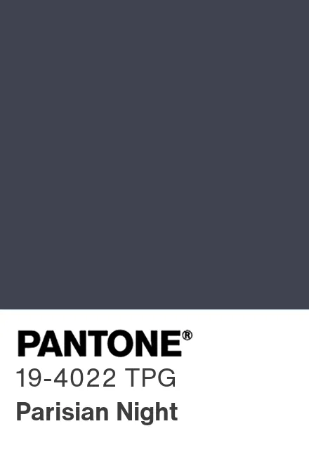 PANTONE 19-4022 TPG Parisian Night - Pantone色号库|Pantone潘通中国官网
