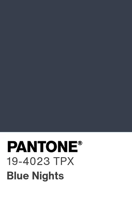 PANTONE 19-4023 TPG Blue Nights - Pantone色号库|Pantone潘通中国官网