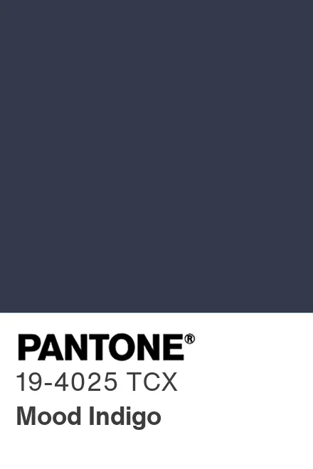 PANTONE 19-4025 TCX Mood Indigo - Pantone色号库|Pantone潘通中国官网