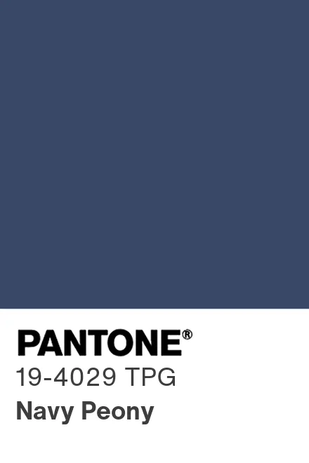 PANTONE 19-4029 TPG Navy Peony - Pantone色号库|Pantone潘通中国官网