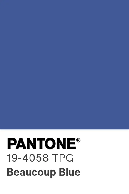 PANTONE 19-4058 TPG Beaucoup Blue - Pantone色号库|Pantone潘通中国官网