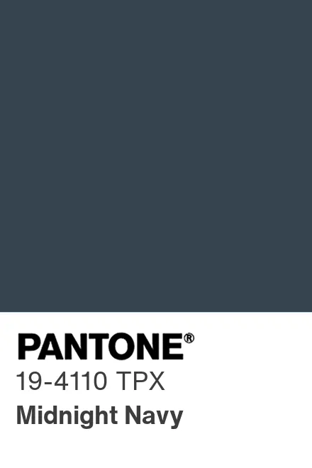PANTONE 19-4110 TPG Midnight Navy - Pantone色号库|Pantone潘通中国官网