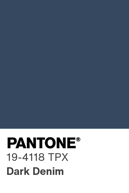 PANTONE 19-4118 TPG Dark Denim - Pantone色号库|Pantone潘通中国官网