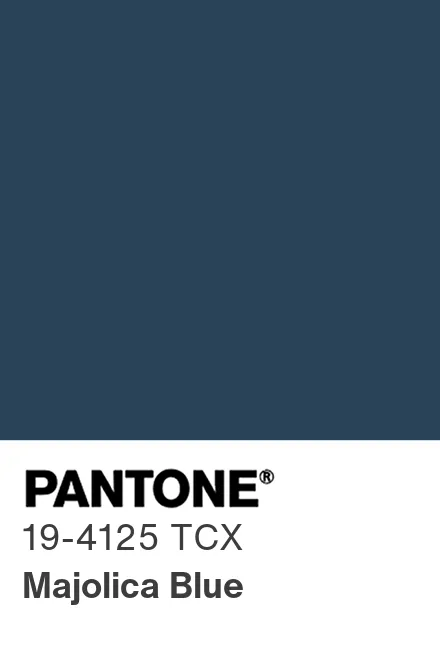 PANTONE 19-4125 TCX Majolica Blue - Pantone色号库|Pantone潘通中国官网