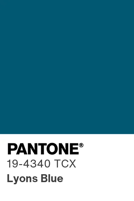 PANTONE 19-4340 TCX Lyons Blue - Pantone色号库|Pantone潘通中国官网