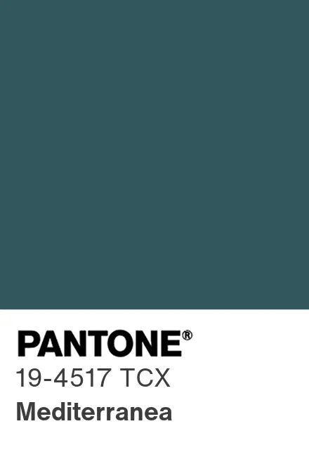 PANTONE 19-4517 TCX Mediterranea - Pantone色号库|Pantone潘通中国官网