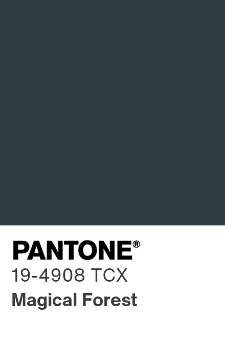 PANTONE 19-4908 TCX Magical Forest - Pantone色号库|Pantone潘通中国官网