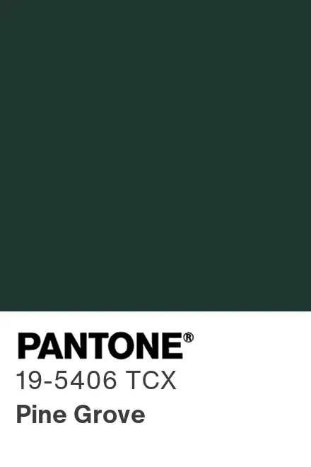 PANTONE 19-5406 TCX Pine Grove - Pantone色号库|Pantone潘通中国官网